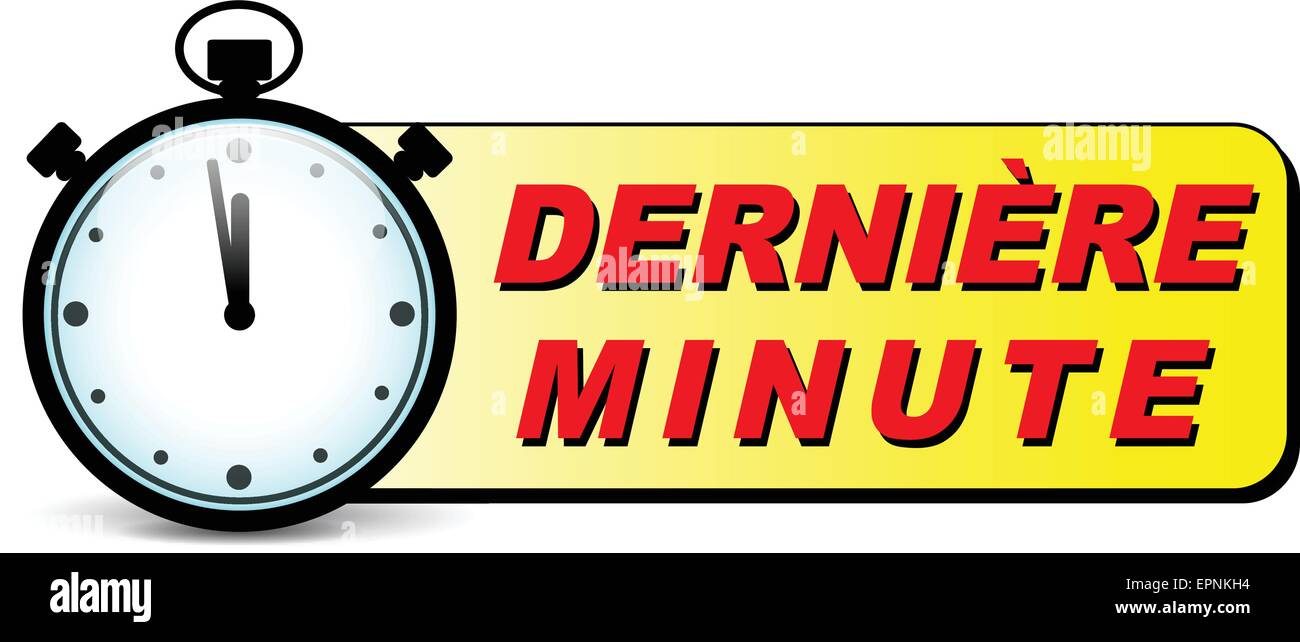 french translation for last minute stopwatch icon Stock Vector Image ...