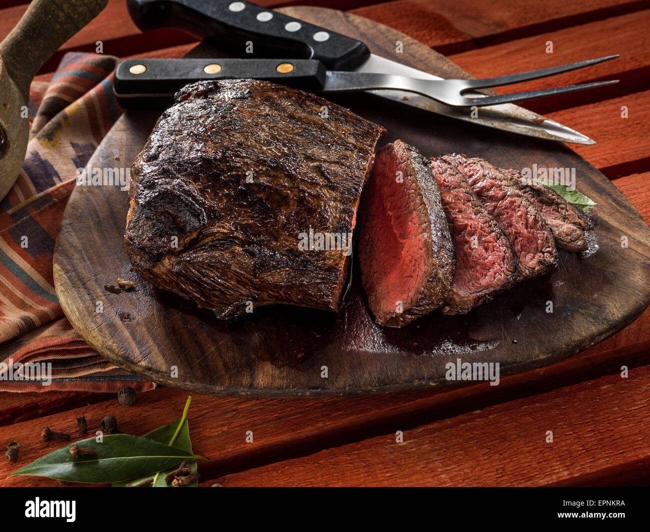 Sliced caribbean steak hi-res stock photography and images - Alamy
