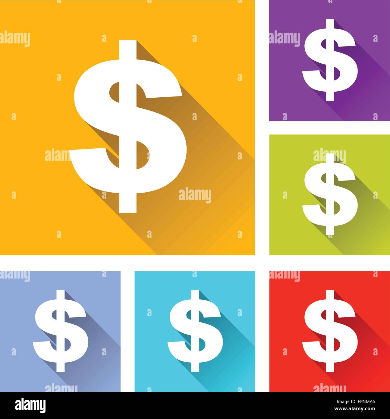 Flat dollar sign Stock Vector Images - Alamy