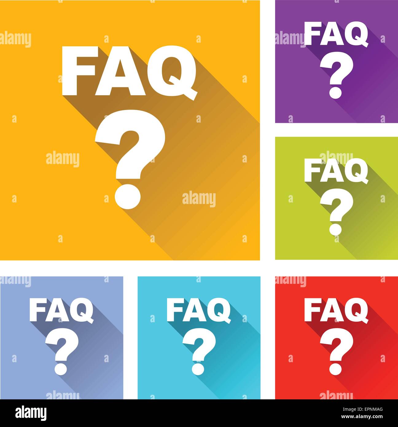 Faqs vector vectors hi-res stock photography and images - Alamy