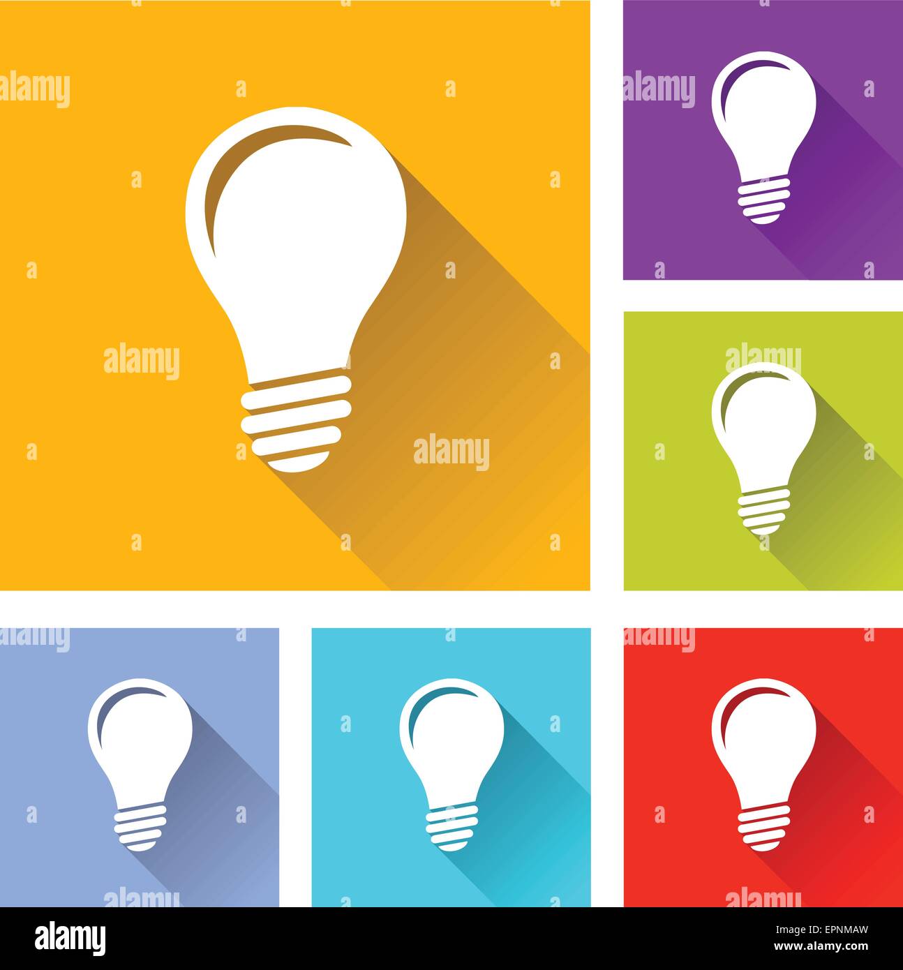 Lightbulb icon hi-res stock photography and images - Alamy