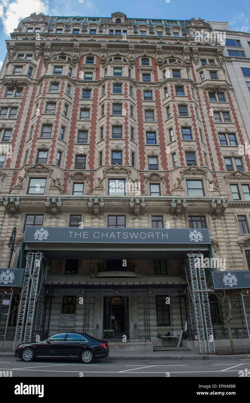 Manhattan, New York, USA. 13th May, 2015. Facade of The Chatsworth, 344 ...
