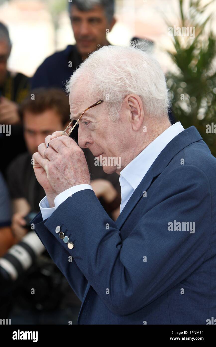 Cannes, France. 20th May, 2015. British actor Sir Michael Caine poses ...