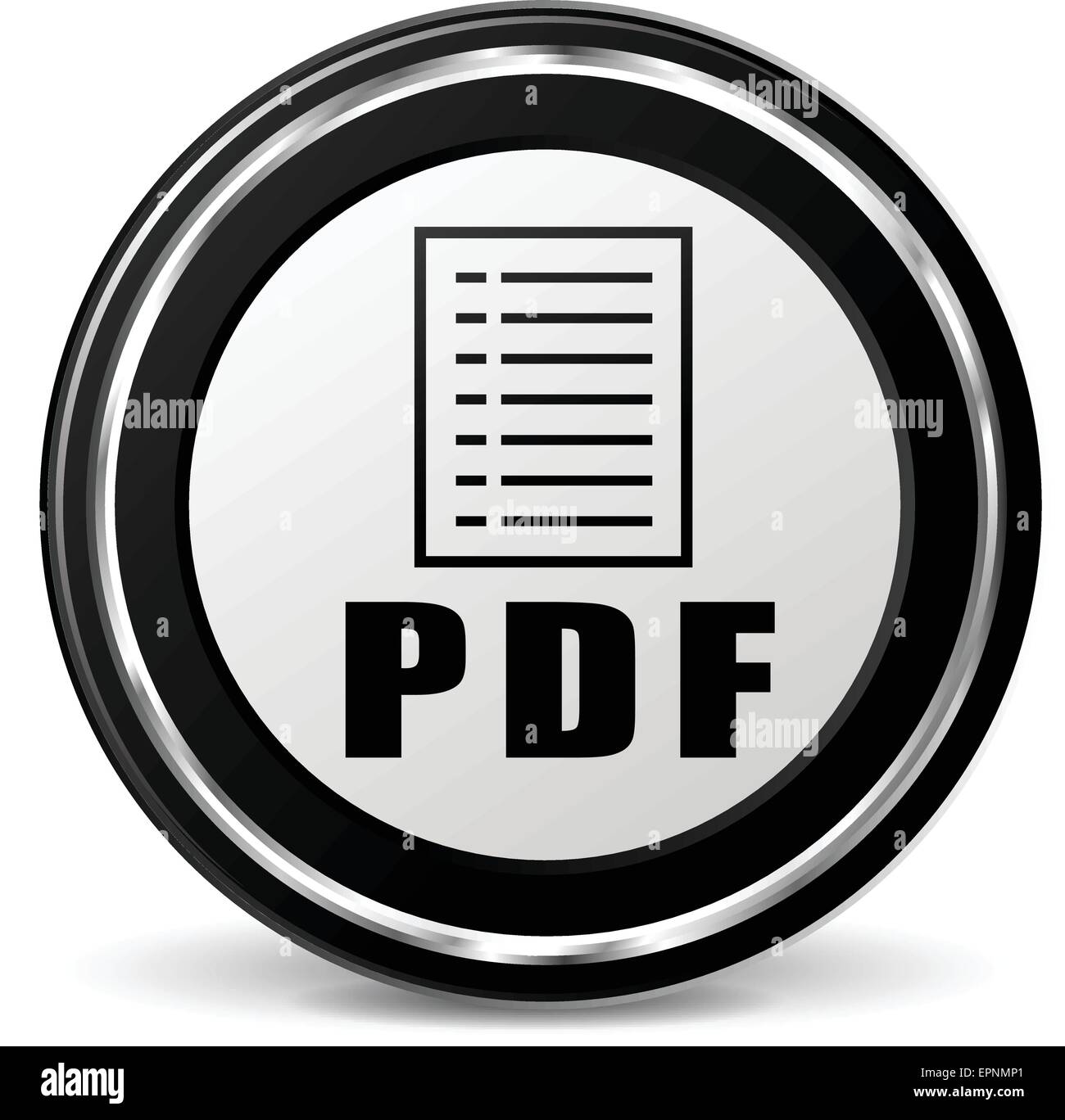 Icon file isolated pdf page hi-res stock photography and images - Alamy