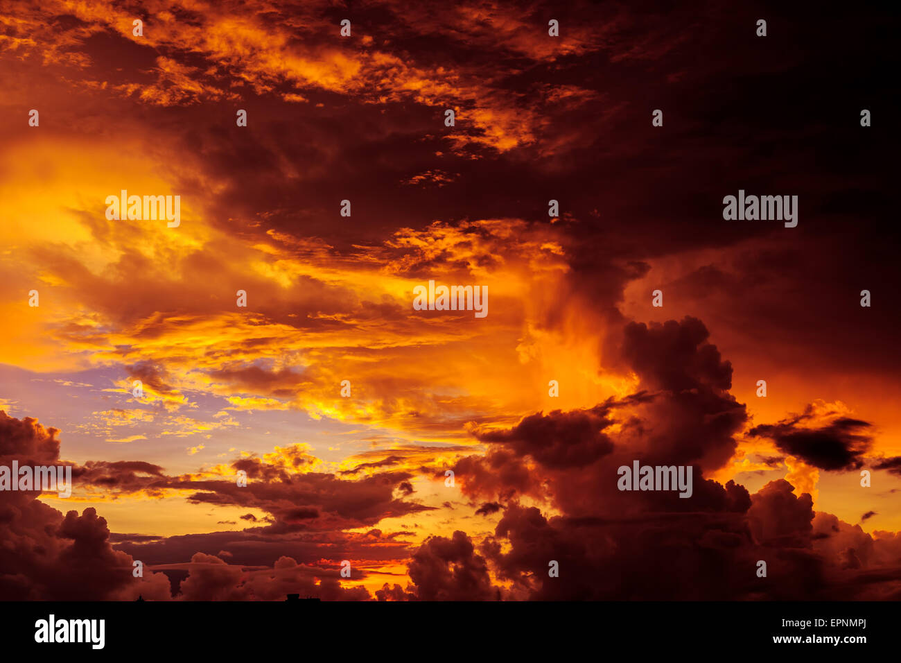 Magic Unreal Colorful Sky at Sunrise Stock Photo - Alamy