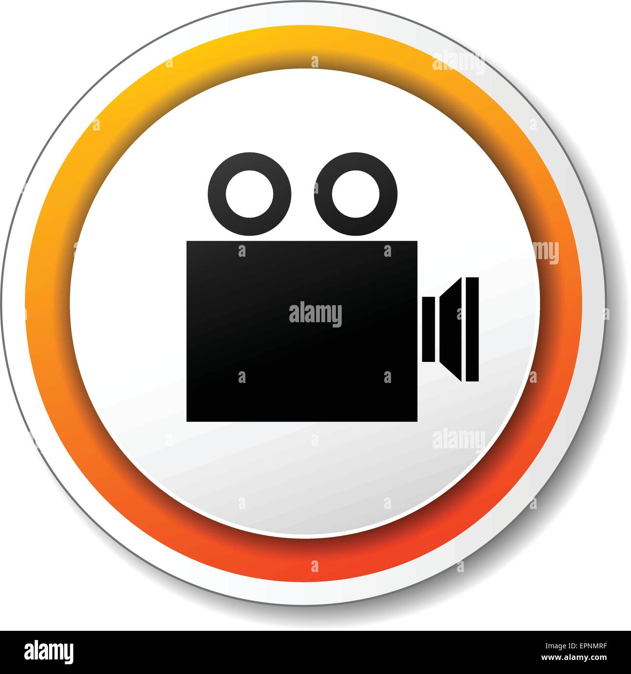 Broadcasting button Stock Vector Images - Alamy