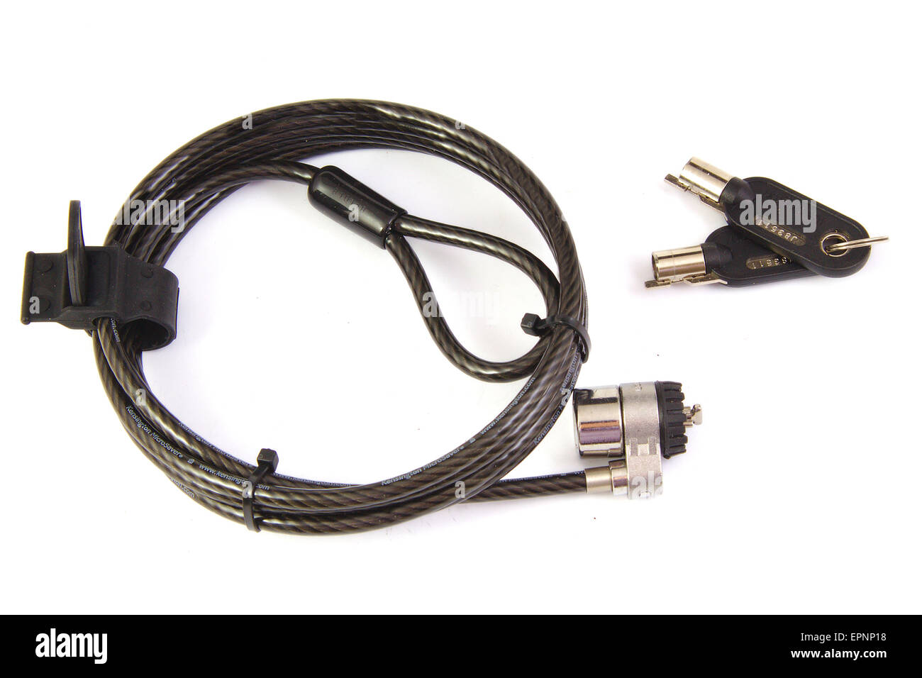 Black laptop lock on white background. Security concept Stock Photo - Alamy