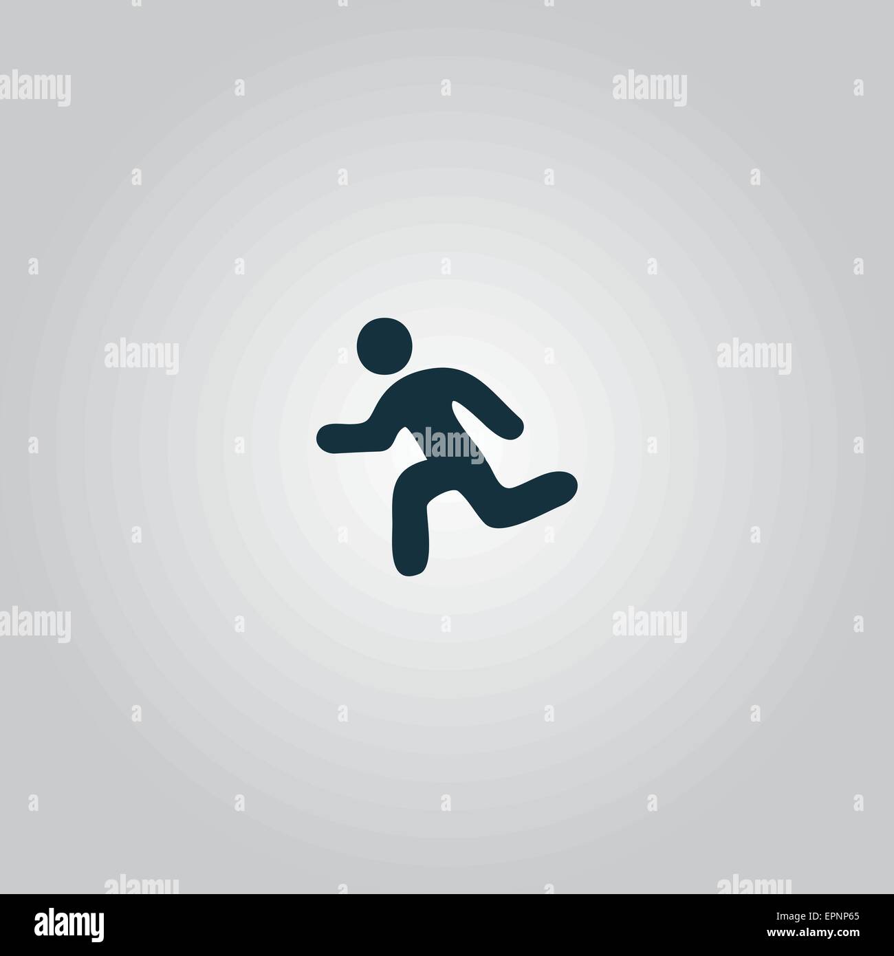 Running track man icon hi-res stock photography and images - Alamy