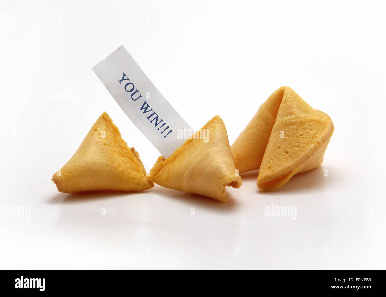 Winning fortune in asian fortune cookie Stock Photo - Alamy