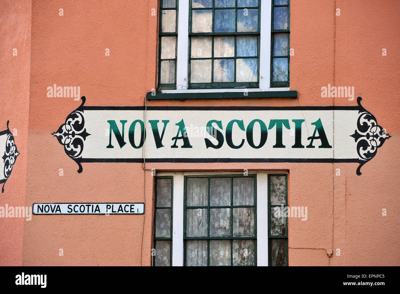 A pub called Nova Scotia on Nova Scotia PLace in Bristol, UK Stock ...
