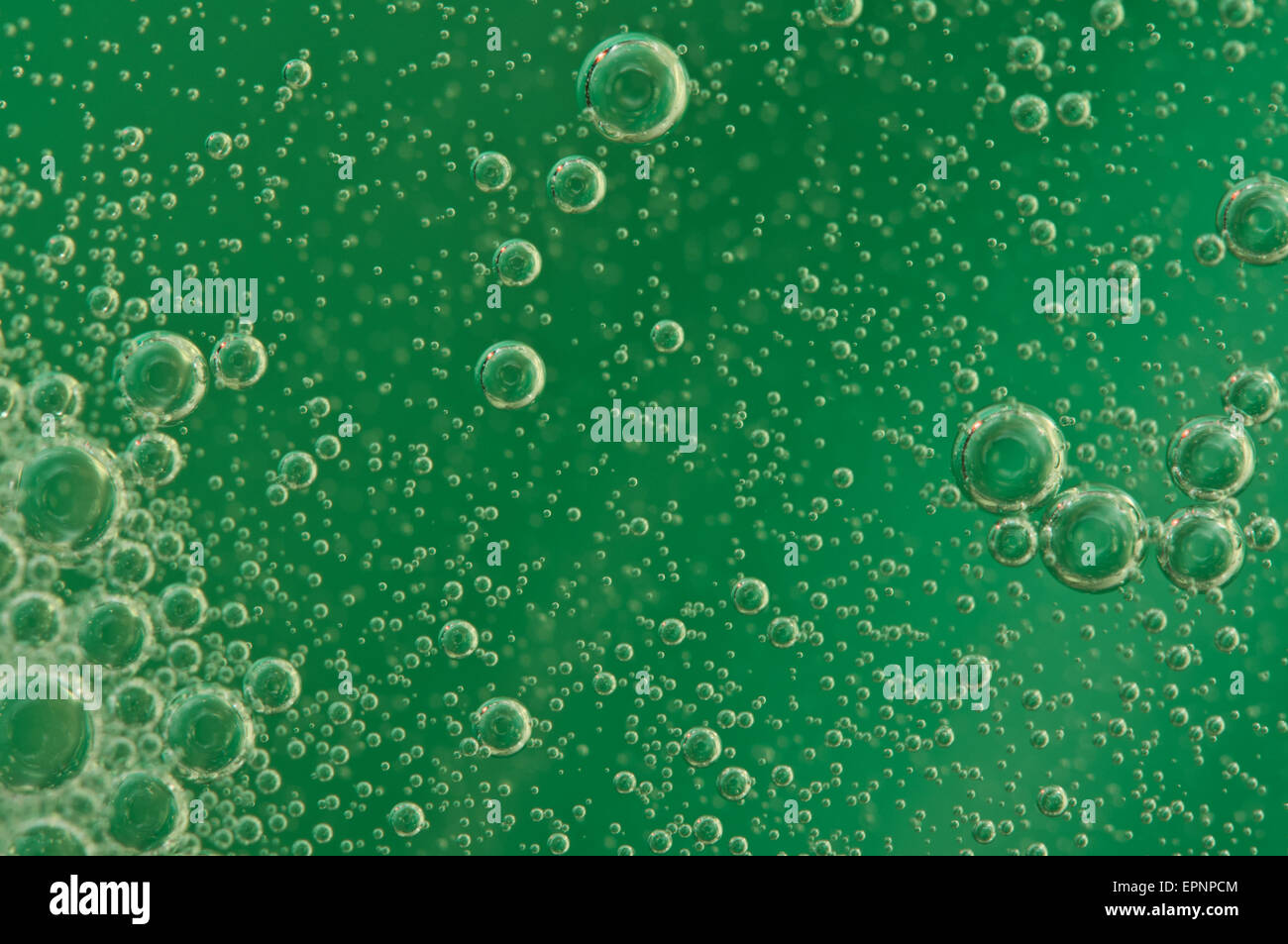 Backdrop of green bubbles hi-res stock photography and images - Alamy