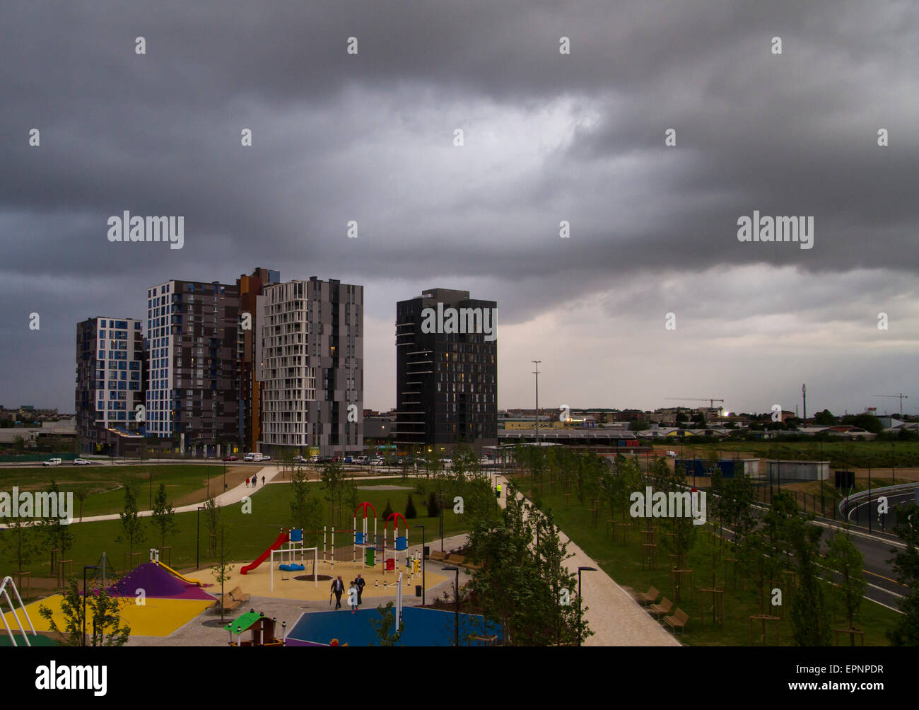 New housing development in Milan Italy Stock Photo - Alamy