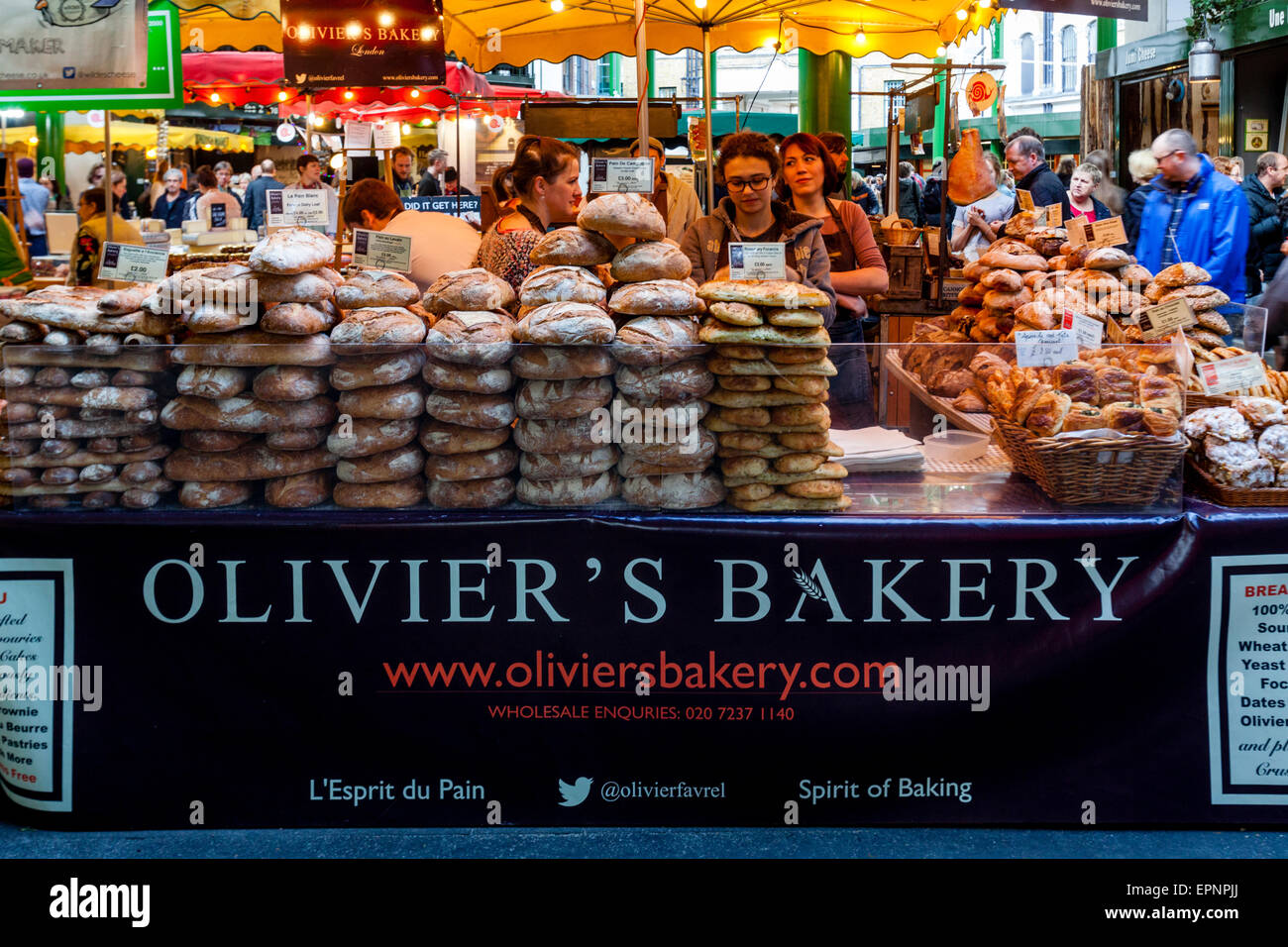 Fresh Bread and Pastries For Sale, Borough Market, London Bridge Area ...