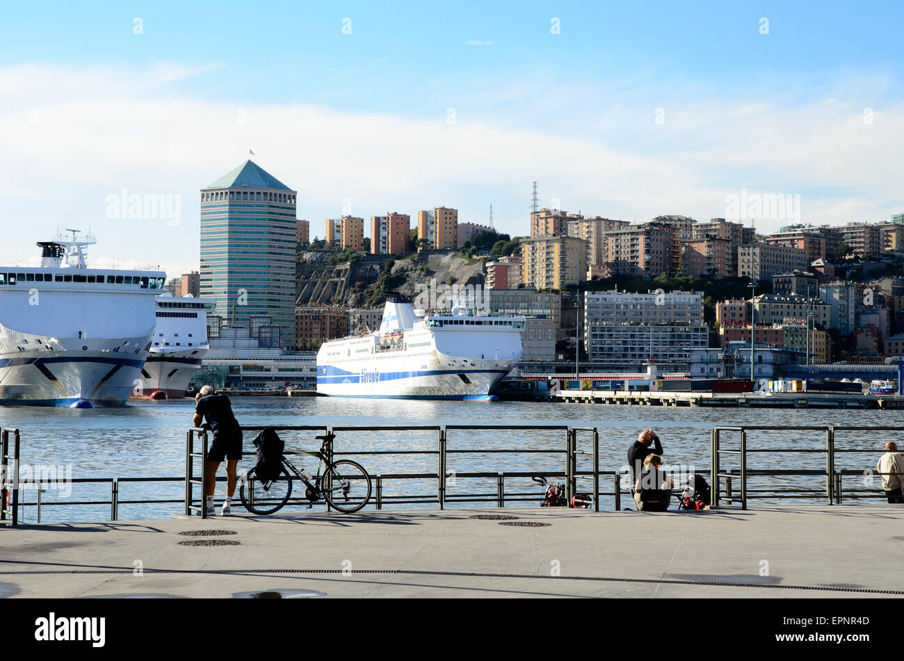 Harbour of Genoa - Italy Stock Photo - Alamy