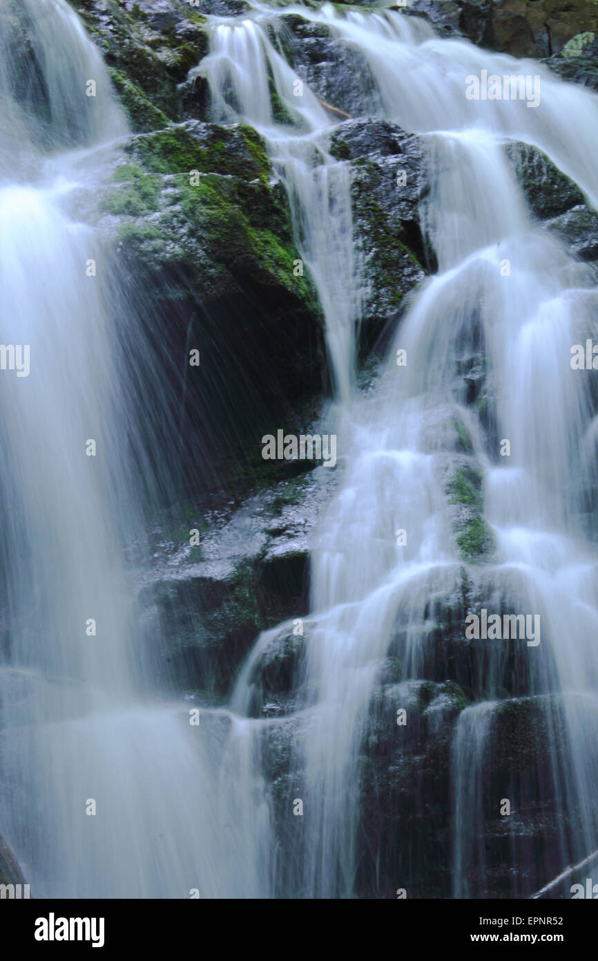 A beautiful waterfall shot with a long exposure Stock Photo - Alamy