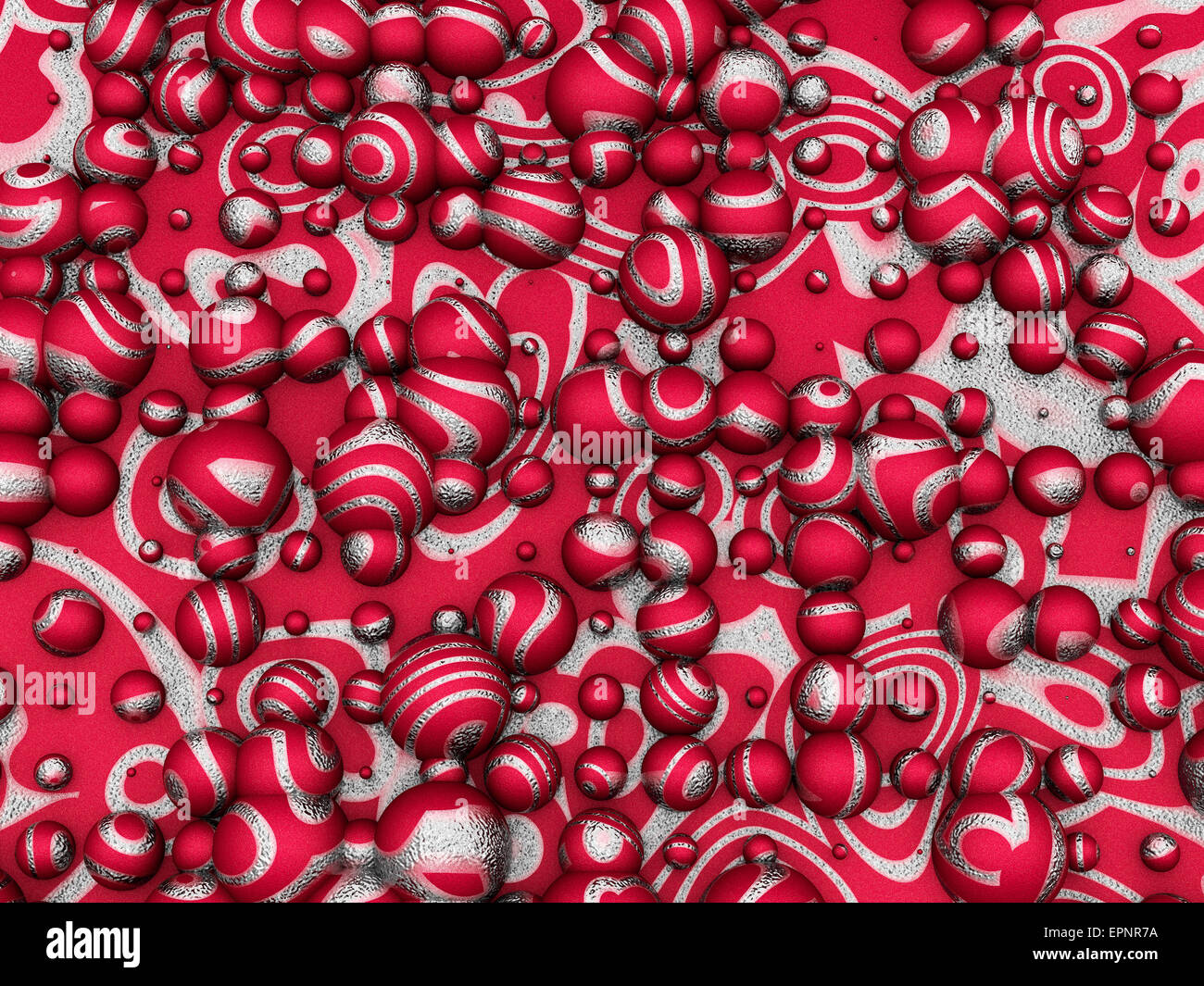 abstract pattern of spheres of different sizes Stock Photo - Alamy