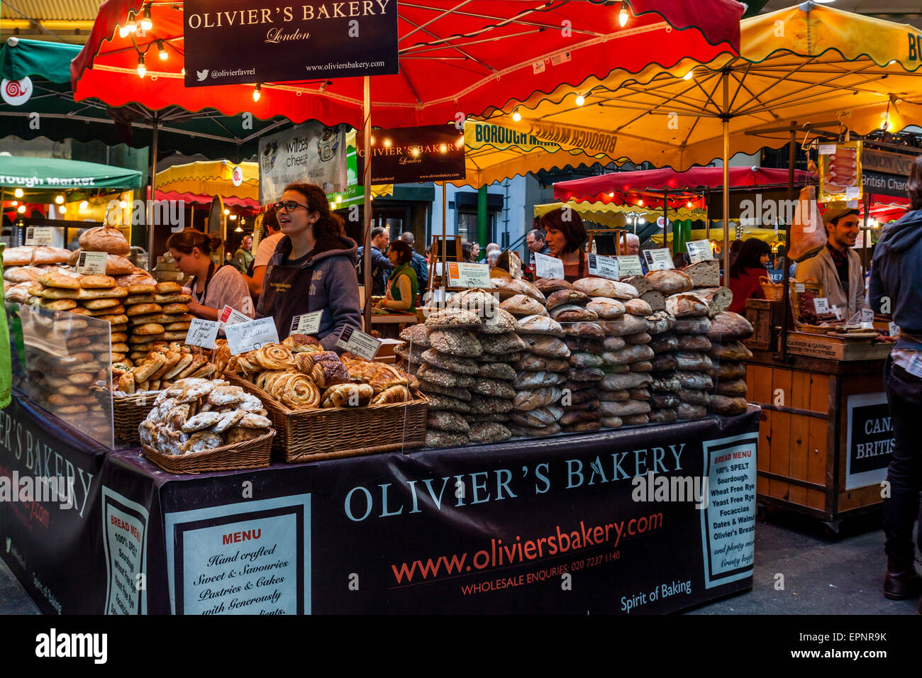 Fresh Bread and Pastries For Sale At Olivier's Bakery, Borough Market ...