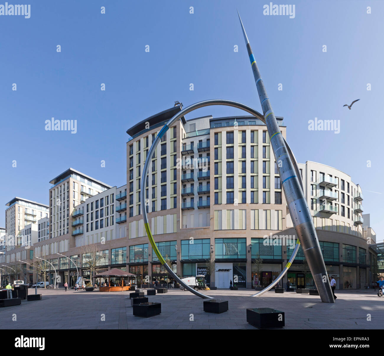 Alliance sculpture cardiff city centre hi-res stock photography and ...