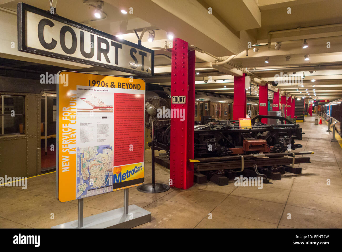 New York City Transit Museum in downtown Brooklyn NYC Stock Photo - Alamy