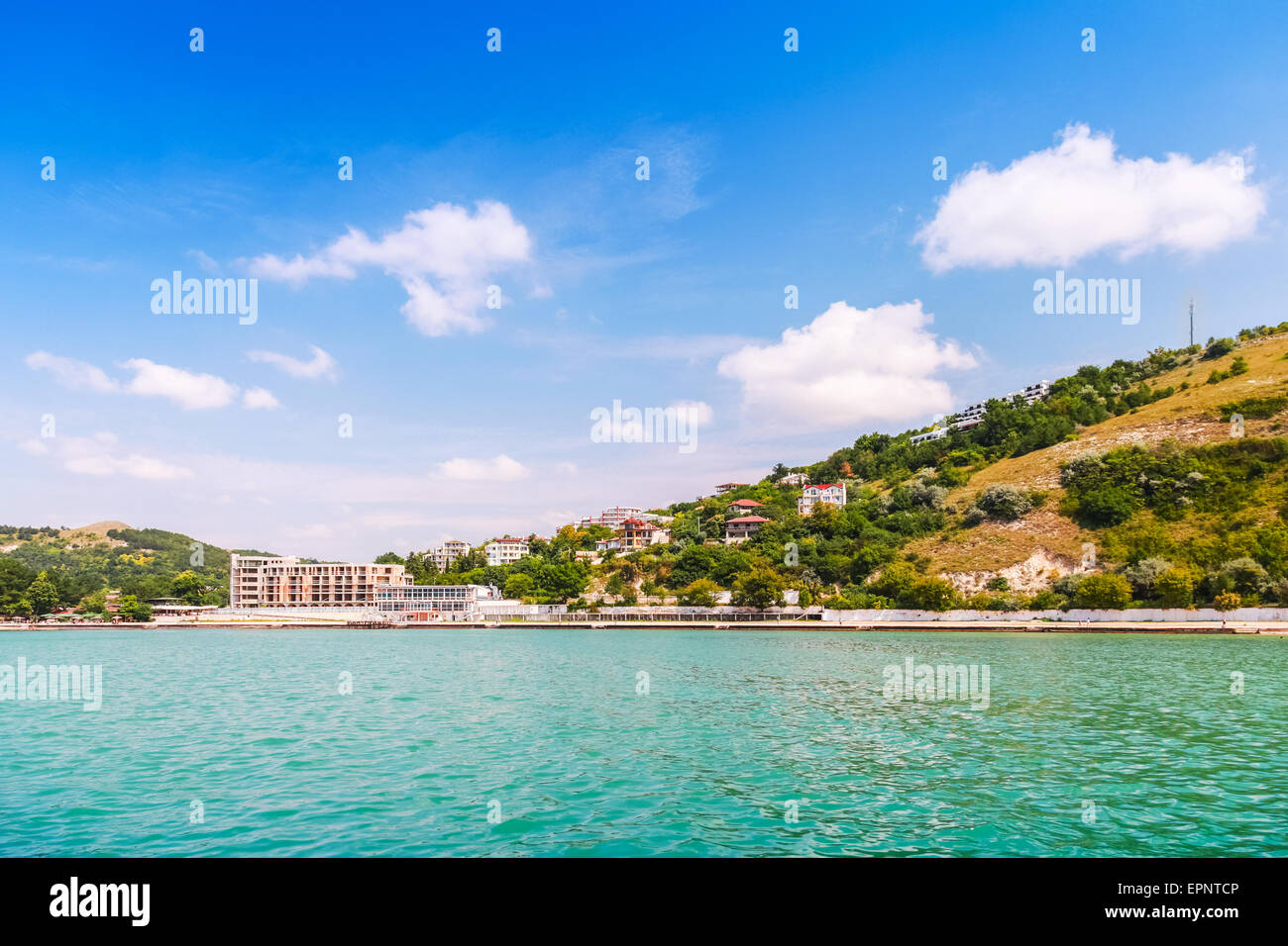 Landscape of Kavarna, coastal town and seaside resort in the Dobruja ...