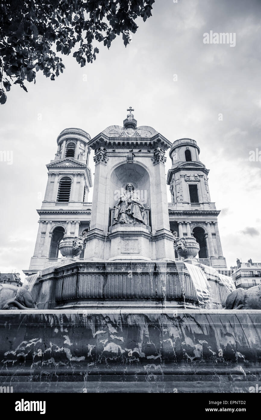 Paris landmarks black and white hi-res stock photography and images - Alamy