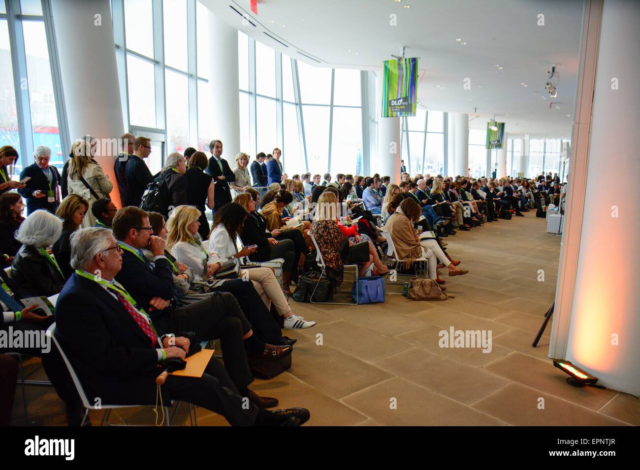 On May 6-7 2015.- Audience during the DLD Conferences in New York ...