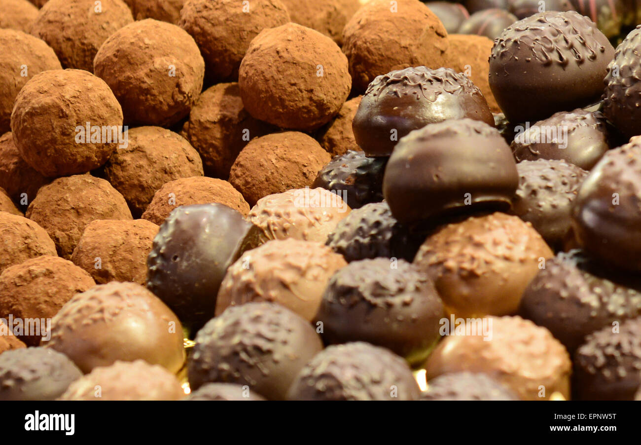 Group of fresh made chocolate cookies Stock Photo - Alamy