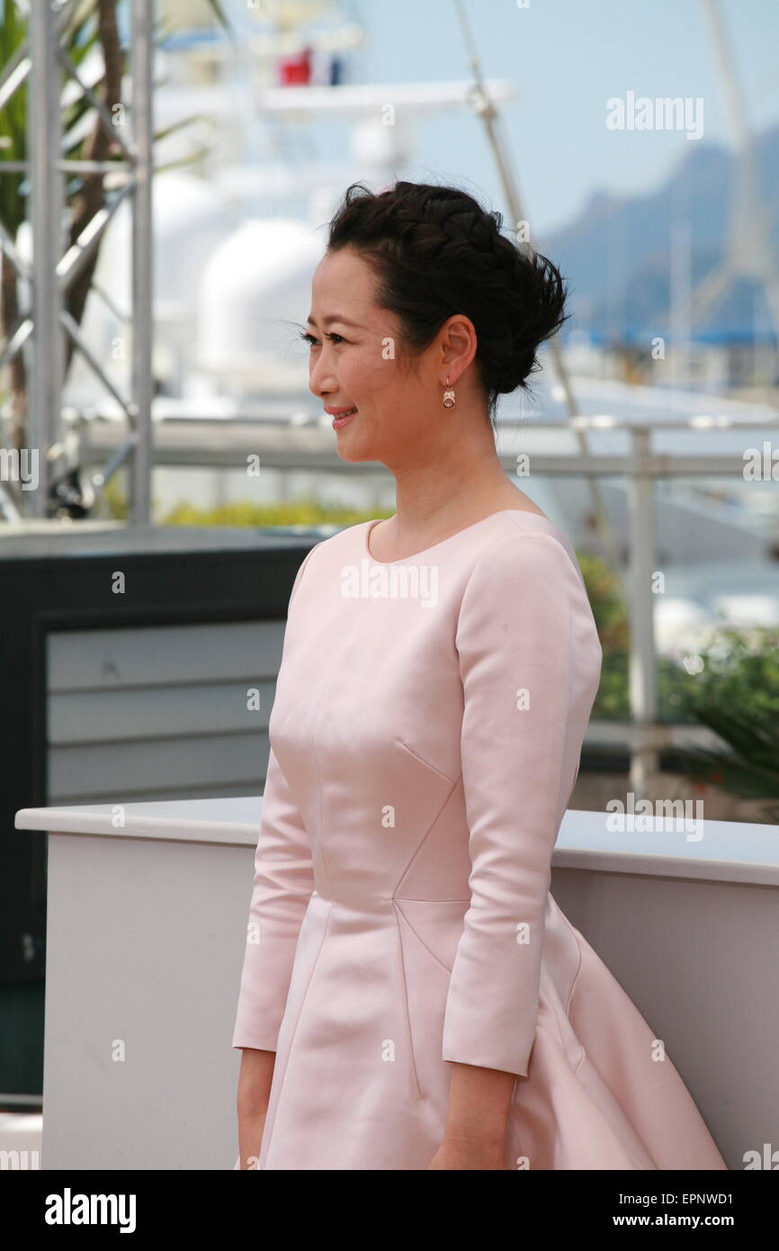 Cannes, France. 20th May, 2015. Actress Zhao Tao at the Mountains May ...