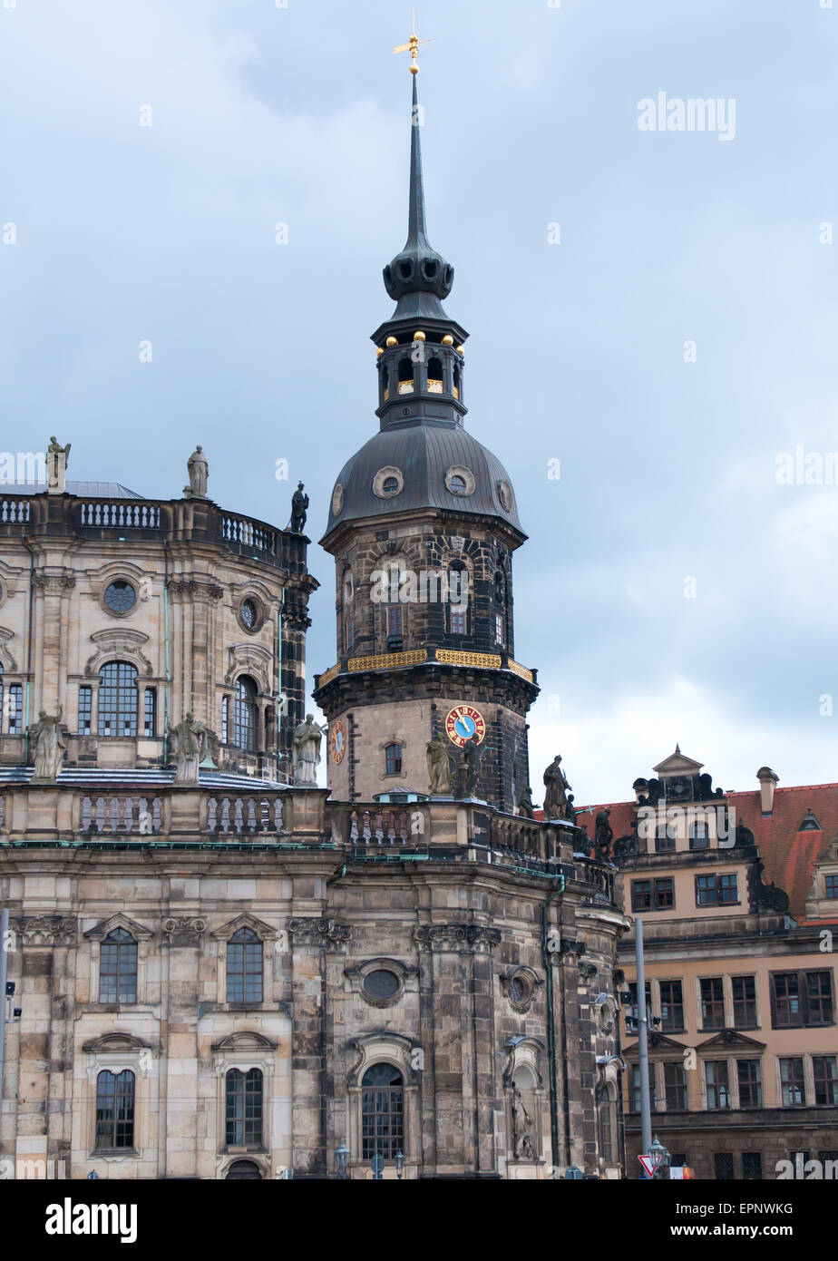 Sights of the city of Dresden. Germany. Ancient architecture Stock ...