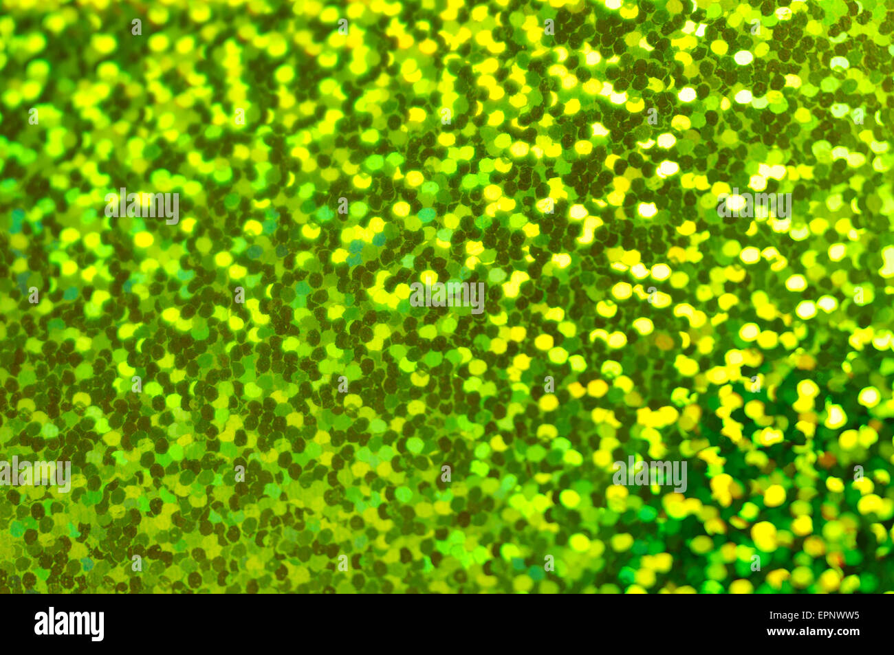 Holiday shiny blurry very bright green background. Macro Stock Photo ...