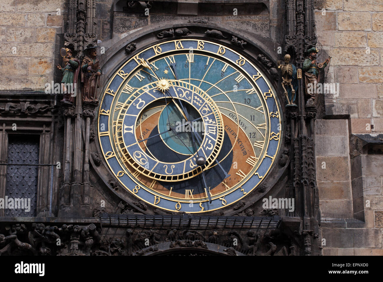 Prague: Astronomical Clock Stock Photo - Alamy