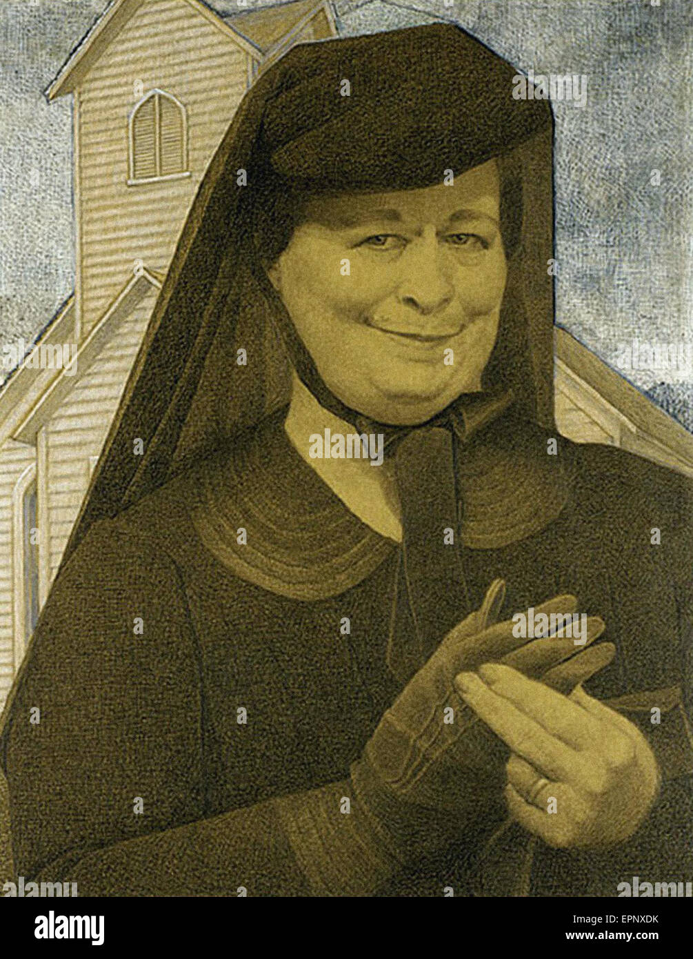 Grant Wood The Good Influence Stock Photo - Alamy