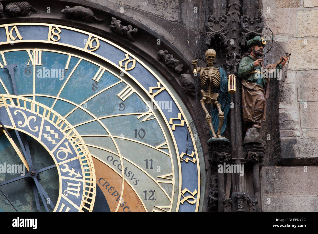Prague: Astronomical Clock Stock Photo - Alamy