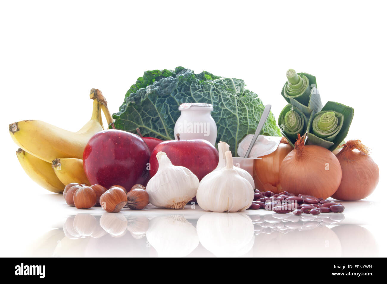 Probiotic (or prebiotic) range of foods good for immunity and the gut ...