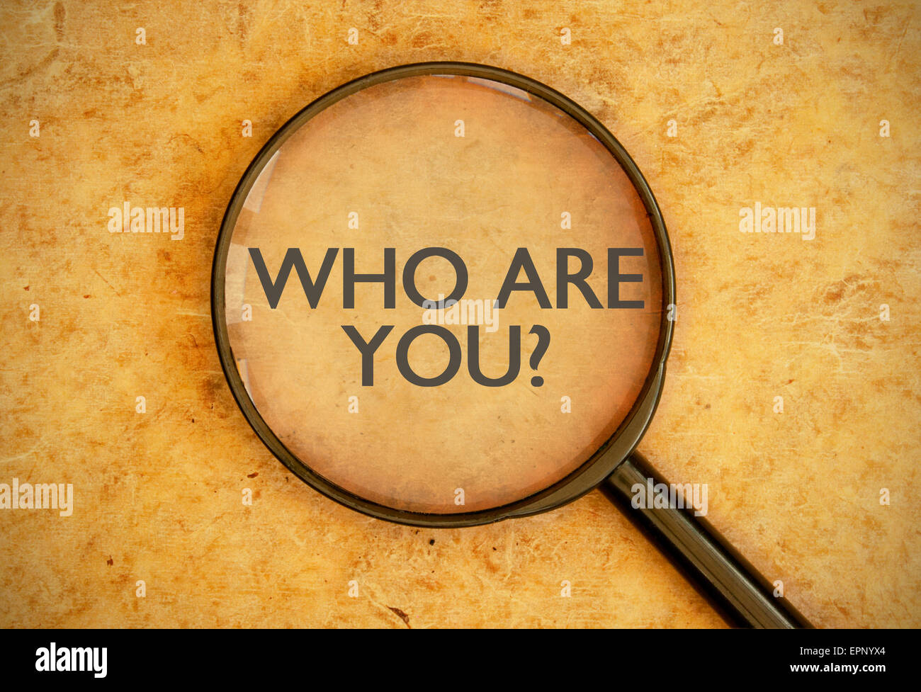 Who are you Stock Photo - Alamy