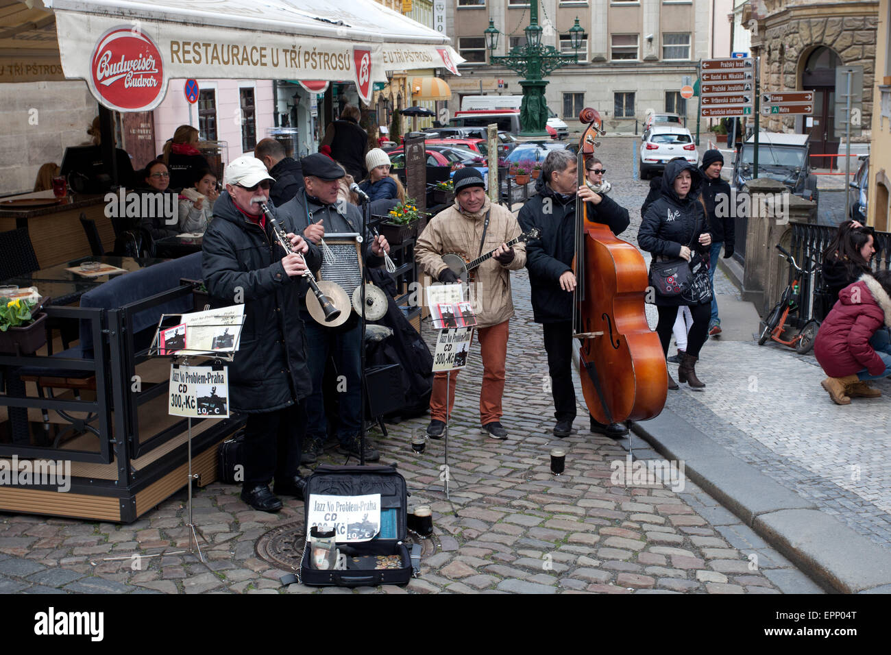 Prague: Street Band Stock Photo - Alamy