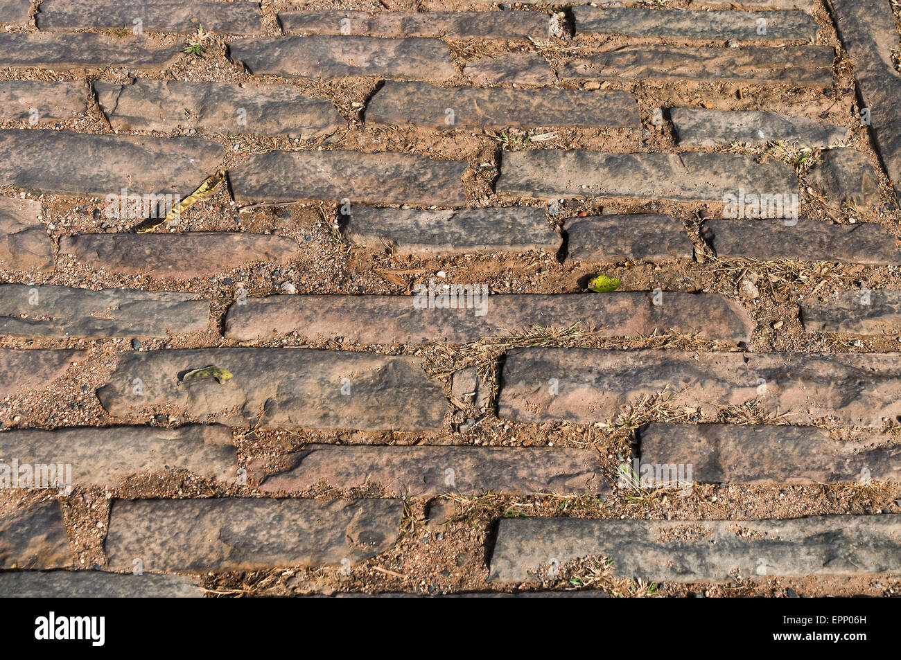 Indian Old stone road background texture Stock Photo - Alamy