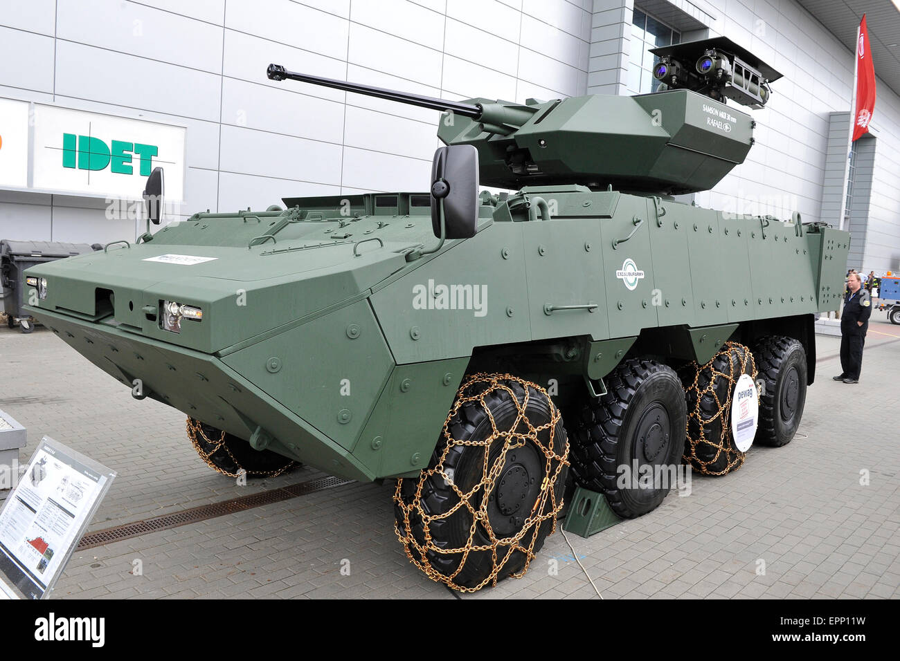 Brno, Czech Republic. 20th May, 2015. Vehicle KBV-PZ Pandur II 8x8 was ...