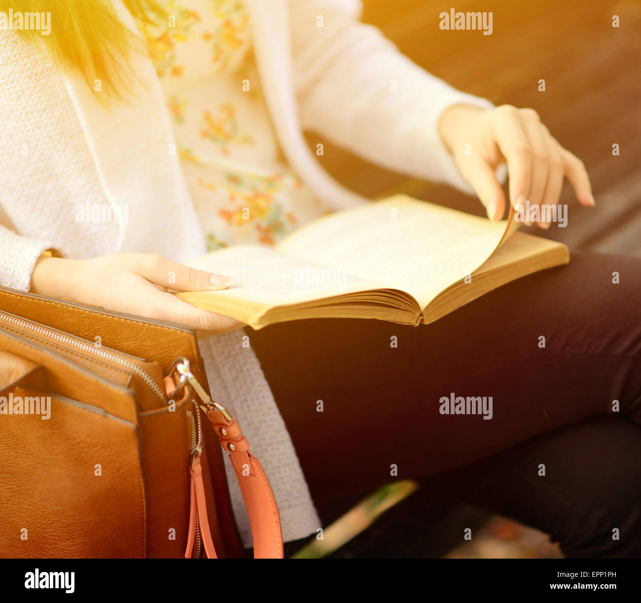 Reading a book concept Stock Photo - Alamy