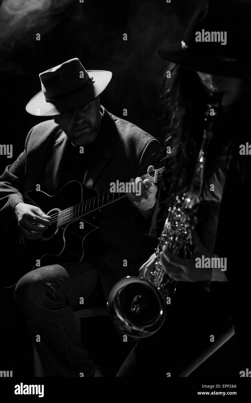 Tenor sax Black and White Stock Photos & Images - Alamy