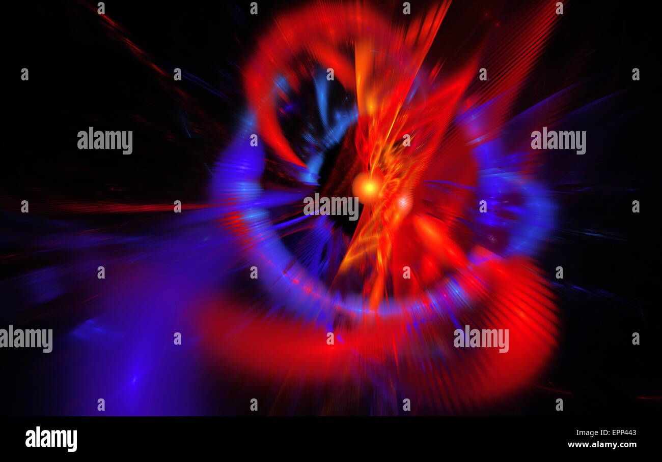 Abstract background reminiscent of magnetic fields. Fractal art ...