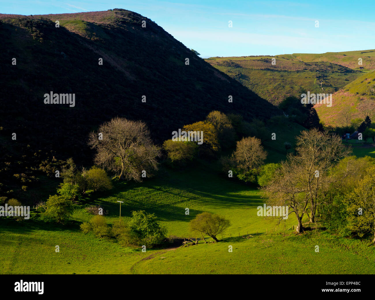 Batch Valley on the Long Mynd near Church Stretton in the Shropshire ...