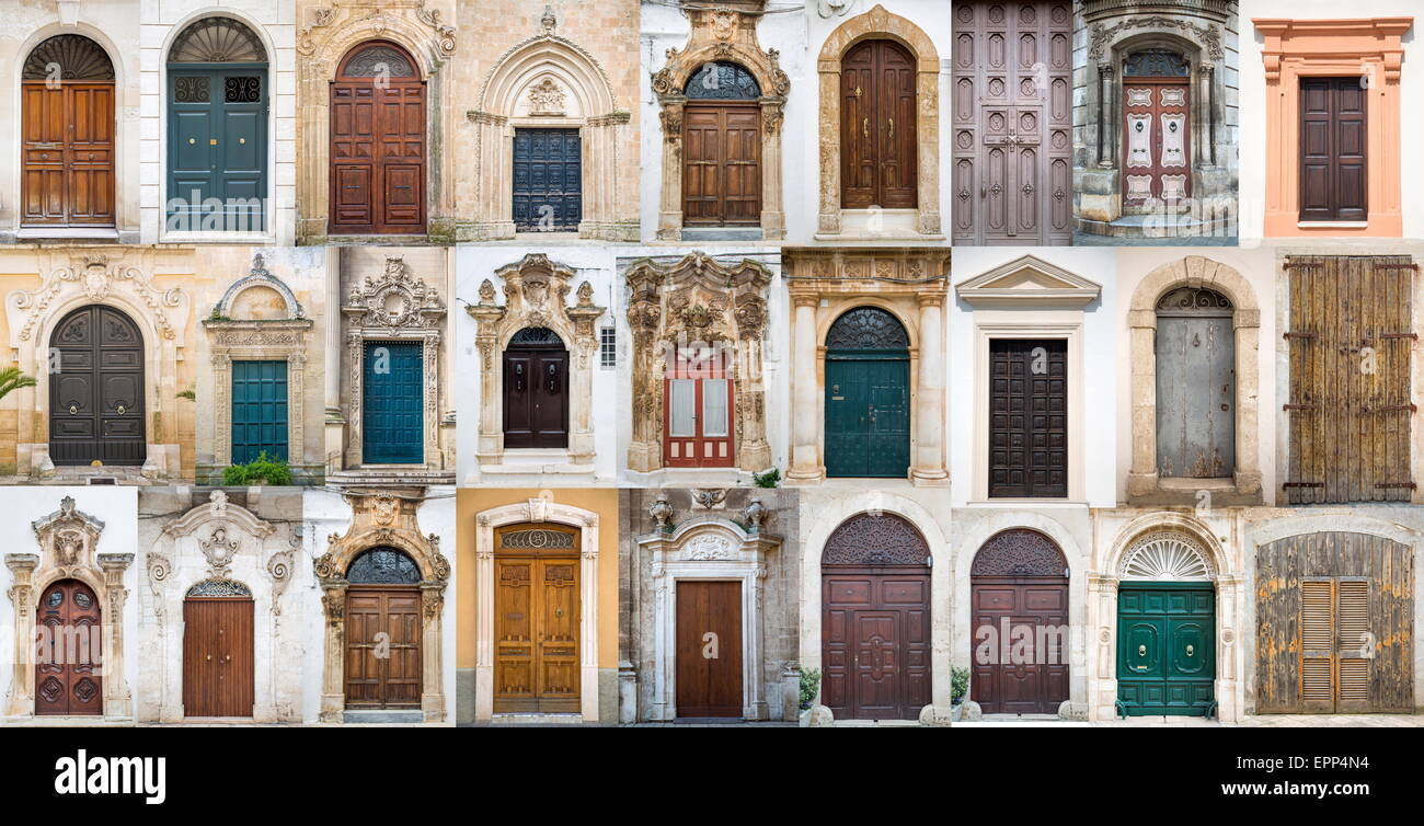Old doors from Bari, Italy Stock Photo - Alamy
