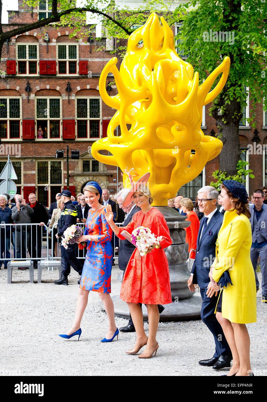 The Hague, The Netherlands. 20th May, 2015. Belgian Queen Mathilde (L ...