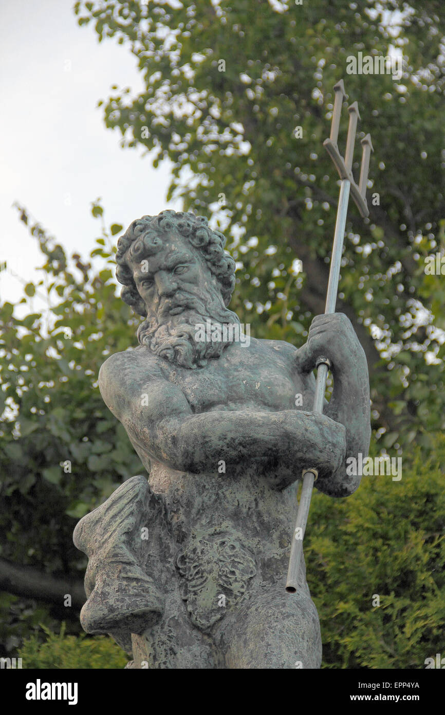 Awesome poseidon statue trident known hi-res stock photography and ...
