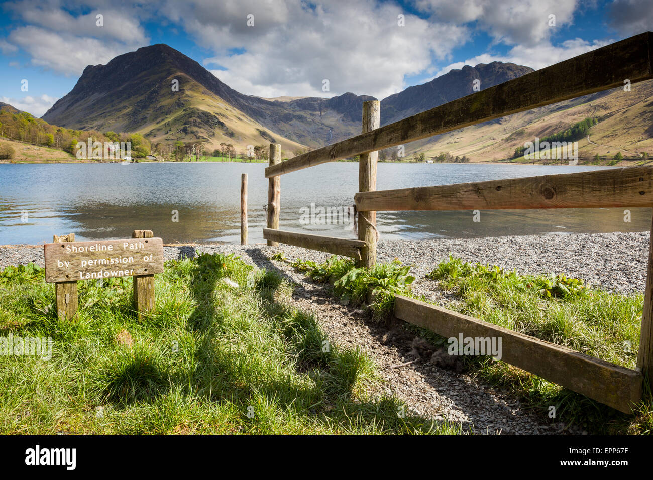 Fleetwith Pike and Hay Stacks across Buttermere, as seen from the ...