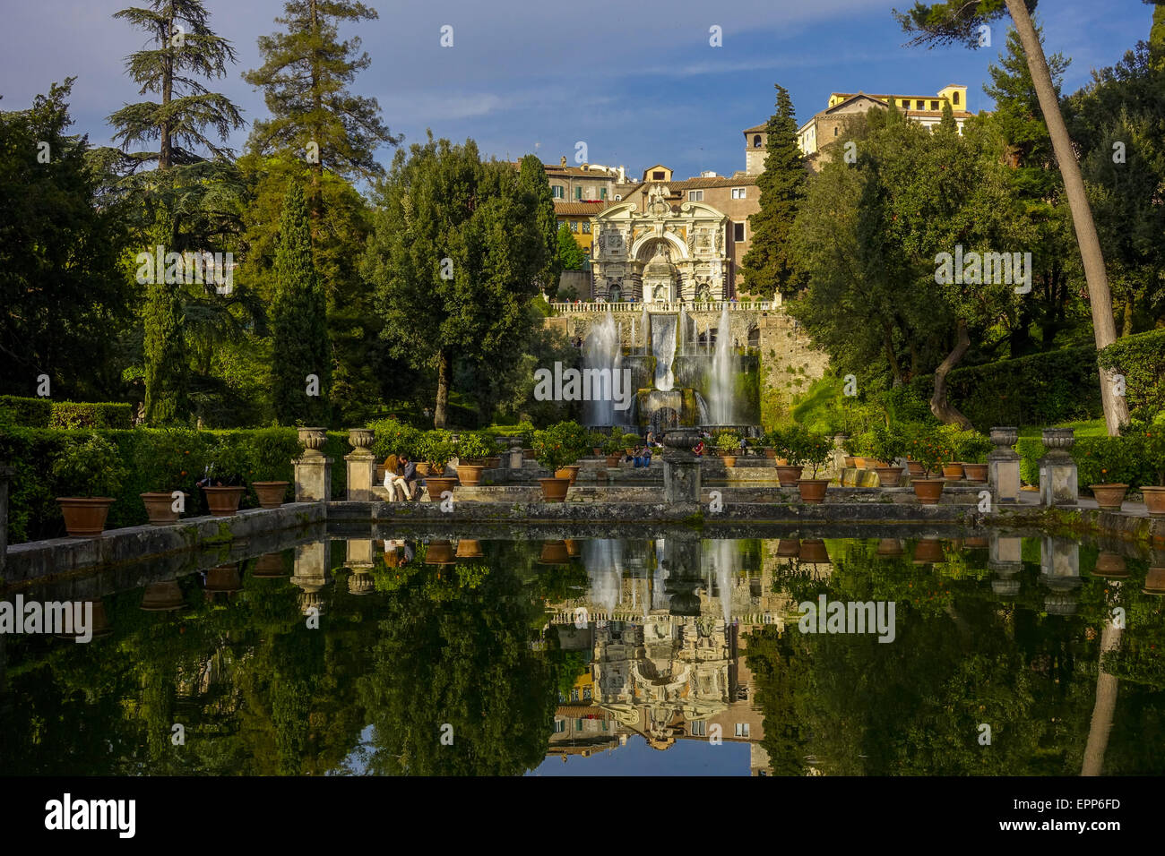 Villa d Este, Tivoli, Latium, Italy, UNESCO World Heritage Site Stock ...
