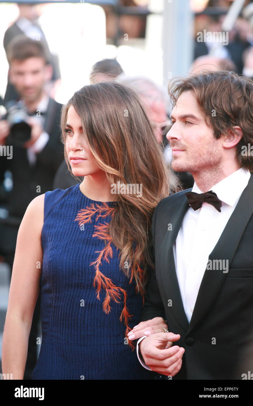 Cannes, France, 20th May, 2015. Nikki Reed and Ian Somerhalder at the ...