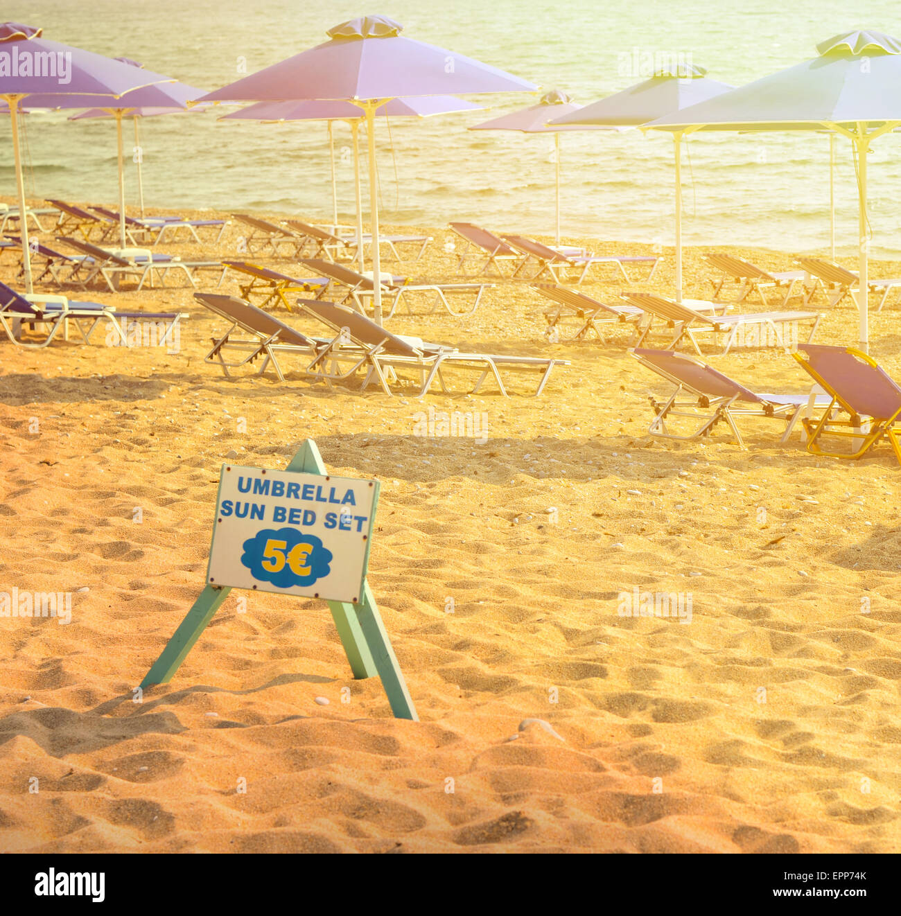 Beach rental service concept Stock Photo - Alamy