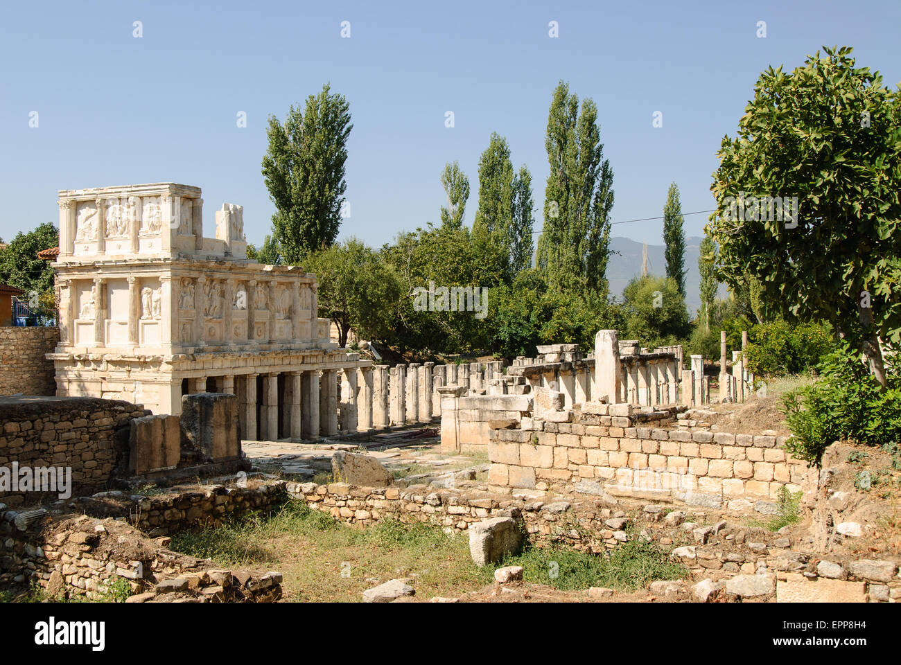 Ancient ruins at Aphrodisias, Turkey Stock Photo - Alamy